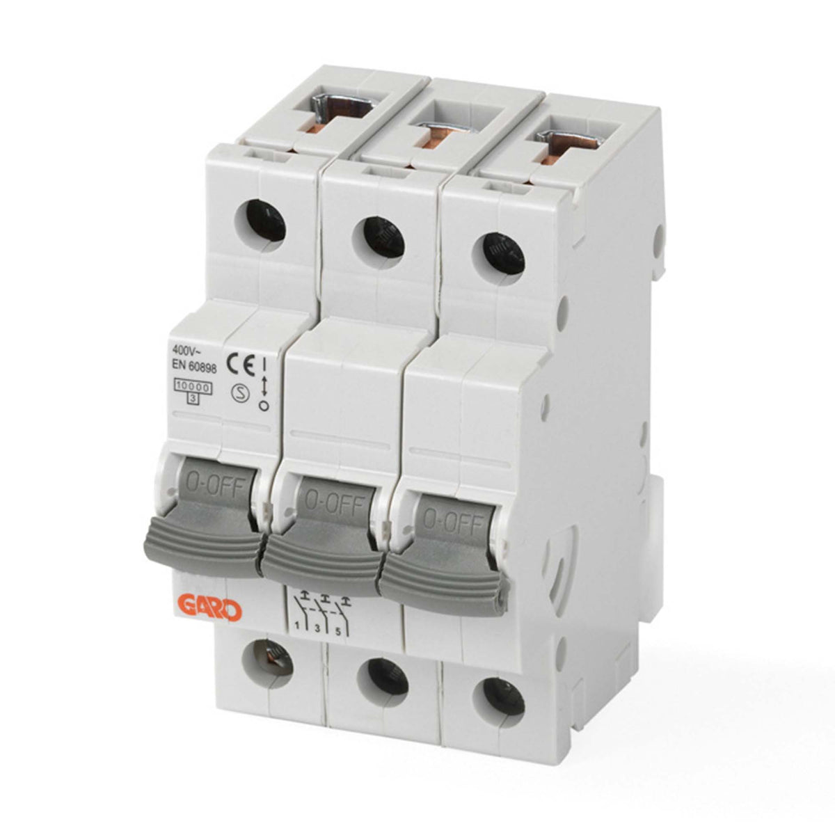 GARO MCB / circuit breaker - 16A/20A/25A/32A/40/50/63A - 10kA - 3-Pol - Electric car wholesaler ...