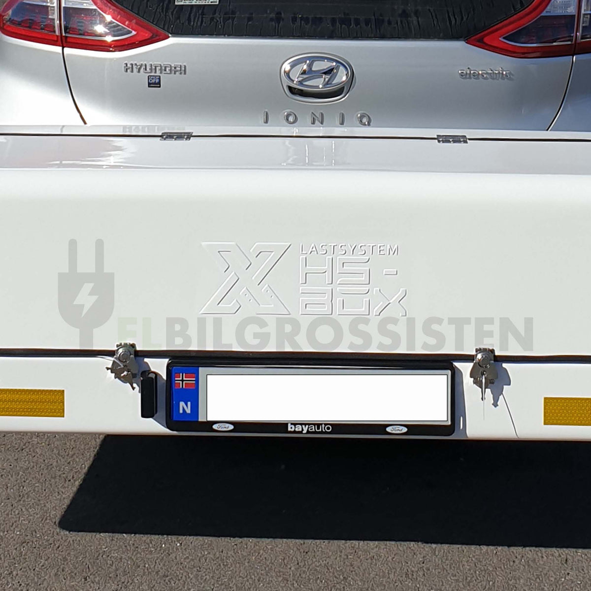 HS-X Box Transportboks til hengerfeste / krok - Skiltplate oppgradering ...